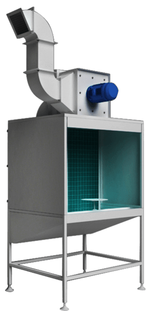Bench Spraying Booth is designed for finishing small parts.