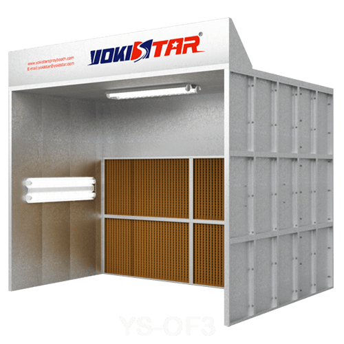 Open Front Spray Booth produced from YOKISTAR