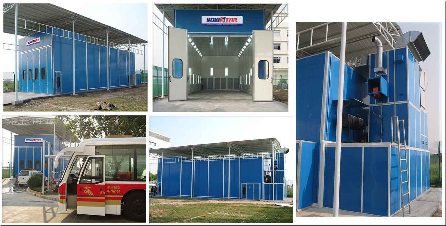 Ferry Bus Paint Booth with a special design from YOKISTAR factory