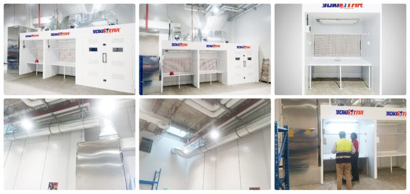 Open Front Spray Booth produced from YOKISTAR