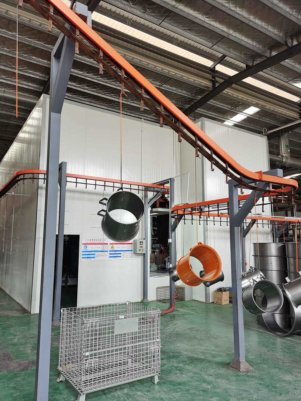 Overhead Conveyor Paint Booth